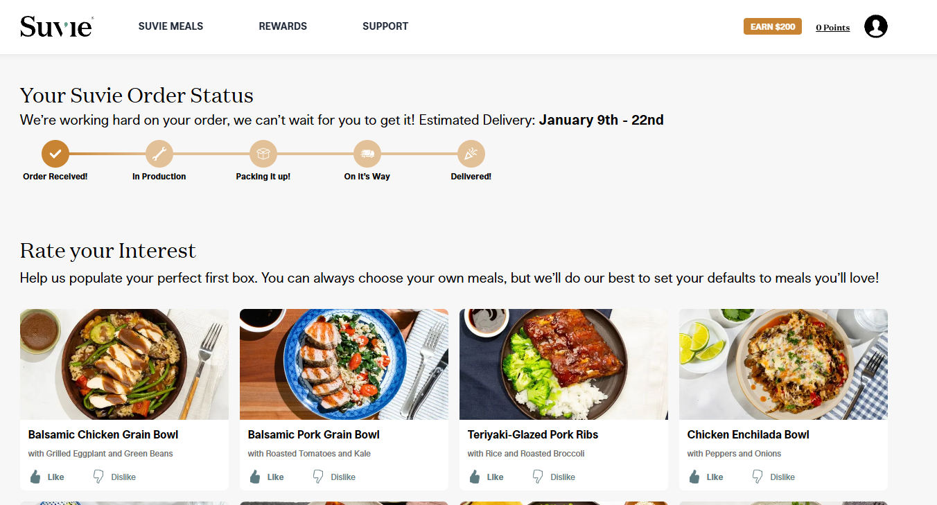 How to check the status of your Suvie order – Suvie